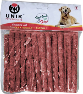 Unik High Protein Flavored Mutton Munchy Sticks_100g _ Mutton Dog Chew ...