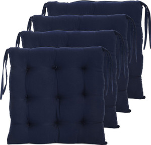 AMAK INC Microfibre Solid Chair Pad Pack of 4 - Buy AMAK INC Microfibre ...