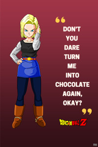Dragon Ball Z Android 18 Poster 18 x 12 inch 300 GSM Paper Print ...