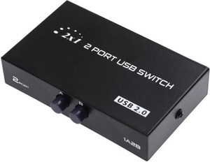 Etake 2 Port USB Switch Box USB 2.0 Hub For Printer Scanner 2 Laptop to ...