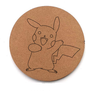 Signoogle 2 PCs Pre Marked Wooden MDF Cartoon Art Craft Work Home Kids ...