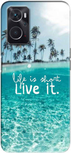 NDCOM Back Cover for OPPO A76 Life Is Short Live It Printed - NDCOM ...