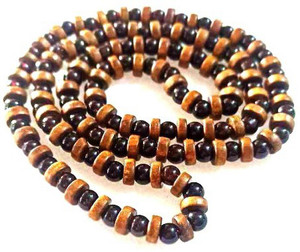 The Modern Gallery Wooden and plastic beeds mala Strechable special ...