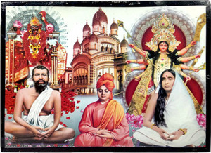 Deshkart RAMKRISHNA-SARADA-VIVEKANANDA (5INX7IN) LAMINATED PHOTO WITH ...
