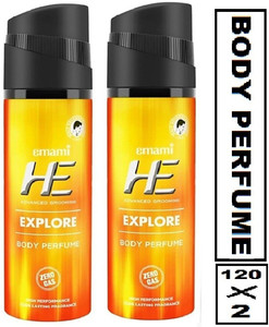 HE Explore Body Perfume Body Spray - For Men (PAck of 2 Body Spray ...