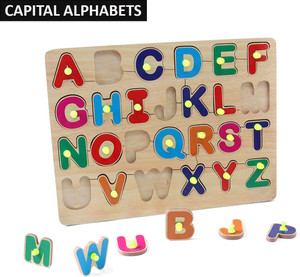 Tumtafa High Quality Wooden Educational Board ABCD Alphabet Early ...