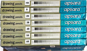 APSARA B, HB, 2B, 3B, 4B, 5B, 6B Pencil Price in India - Buy APSARA B ...