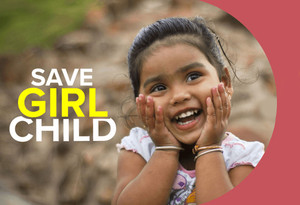 Poster Save Girl Child Poster Series 4 Large Poster sl2032 (36x24 ...