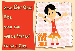 Poster Save Girl Child Poster Series 39 Wall Poster sl2031 (13x19 ...