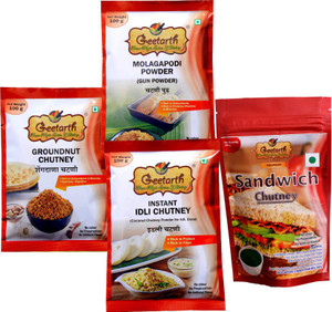 GEETARTH Combo of Shingdana Powder, Gun Powder, Idli Chutney, Sandwich ...