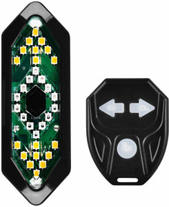 Linist Bicycle Turn Signals Remote Control Indicator LED Rear Light USB ...