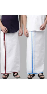AfreenLtd Cotton Solid Men Dhoti |4 Meter Pure Cotton Men Dhoti ...