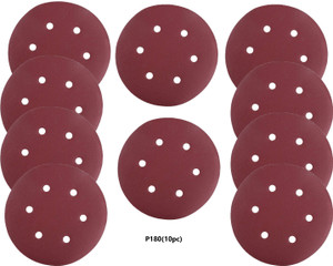 DUMDAAR 10 Pcs 6inch Sand Paper Size P180 (180 Grit) Round Sand Paper ...
