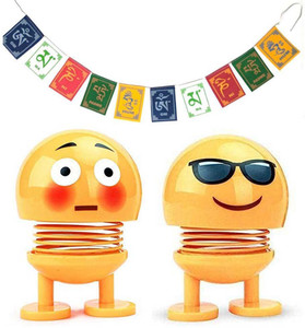 ShopTop Smiley spring doll for Car Dashboard Decorative Showpiece Car ...