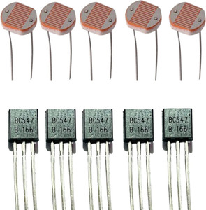 Mechanic37 Combo of LDR Sensor and BC547 Transistors Each of 5 ...