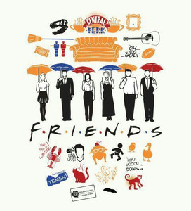 Poster Friends Tv Series Large Poster (36 X 24 Inch, Multicolour) Fine ...