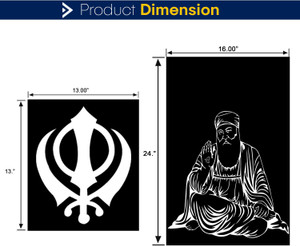 JAZZIKA Wall Stencils Pack of 2 ( Size:- 16X24 Inches) Patten Theme ...