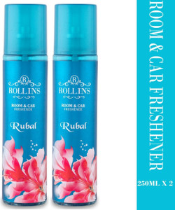 ROLLINS Rubal Spray Rubal Room and Car Air Freshner 250+250 Ml (Pack of ...
