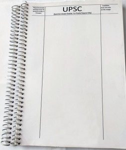 vass enterprises UPSC Mains Practice Answer Sheet Spiral. 75 GSM ...