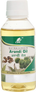 Cura Castor Oil (Arandi Oil for Hair & Skin Care Hair Oil) Extra Virgin ...