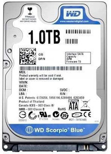 WD Blue 1 TB Laptop Blue SATA Internal Hard Disk Drive (HDD) (WD10JPVT ...