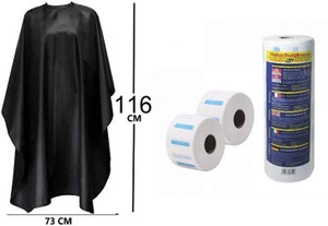 Ajora Neck Ruffle Roll Paper Strip Tissue with cutting apron for Salon ...