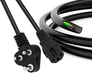 RHONNIUM Power Cord 1.5 m 3 Pin Desktop Power Cable IEC Mains Cord for ...