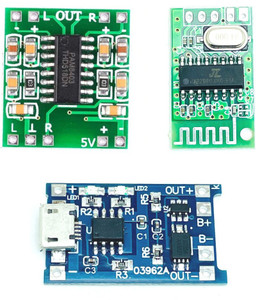 Mechanic37 Combo of PAM8403 + Bluetooth Audio Receiver + TP4056 ...