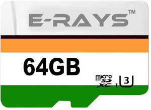 E-Rays TriColour 64 GB MicroSD Card Class 10 10 MB/s Memory Card - E ...
