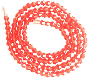 YouthPoint Red crystal chain Glass stone beads single line chain and mala for women Beads ...