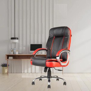 INNOWIN Venture High Back Red Ergonomic Executive Leatherette Office ...