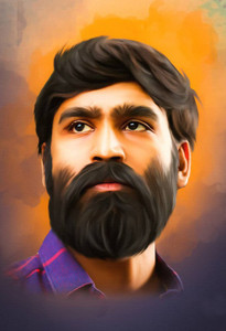 Poster Danush Actor Digital Art new (Wall Poster, 300GSM Matt, 13x19 ...