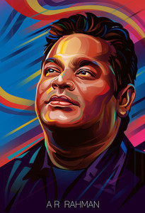 Poster A R Rahman Photo Art (Wall Poster, 300GSM Matt, 13x19 Inches ...