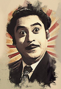 Poster Kishore Kumar Bollywood Singer DigitalArt (Large Poster, 300GSM ...