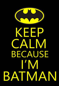 Poster Keep Calm And Call Batman Wall Poster (300 Gsm Matte Paper, 13 X ...