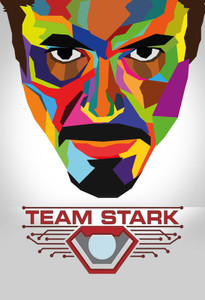 Poster Tony Stark - Robert Downey Digital Art (Wall Poster, 300GSM Matt ...
