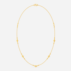 Melorra Disc O Groove Gold Chain Long and Short Chain Yellow Gold ...