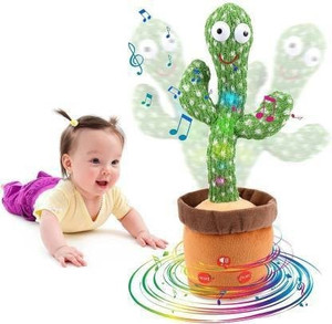 FASTFRIEND GREEN CACTUS TREE DANCING MUSICAL TOYS FOR KIDS (Green ...