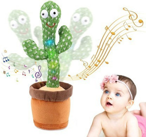 FASTFRIEND Hypnotic Dancing Cactus Talking Wiggly Repeating Cactus Toy ...