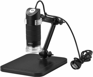 Iktu 1000x Microscope with Stand Endoscope Zoom Camera Magnifier 8LED ...