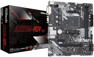 ASRock A320M-HDV AM4Socket Micro-ATX AMD 320 Chipset DDR4 Motherboard ...