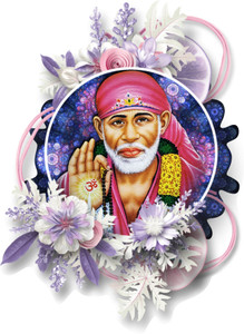 Decals Point 49 cm Beautuful Sai Baba Sticker Self Adhesive Sticker ...