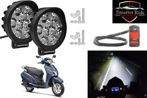 SMARTER RIDE Waterproof 9 Cap LED Fog Light with Switch for Honda ...