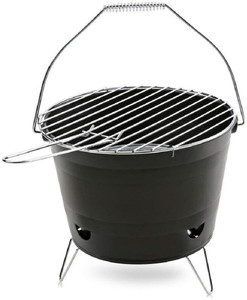 Trench PortableCampingRoundCharcoalBBQBarbequeGrillStoveforIndoor ...