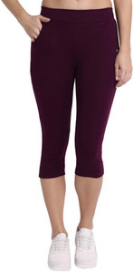 Zaps Women Maroon Capri - Buy Zaps Women Maroon Capri Online at Best ...