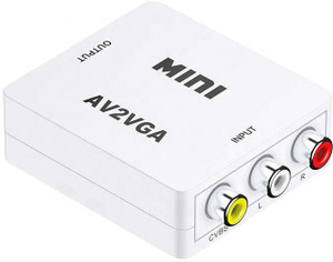 Tobo Mini AV2VGA Video Convertor Box AV RCA to VGA Video Converter TD ...