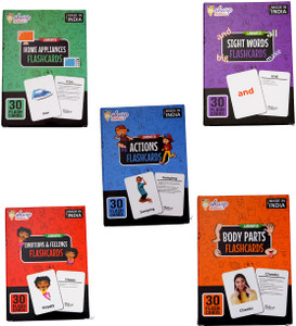 Sharp Children LAMINATED Flash Cards For Kids (Set Of 5 (C ...