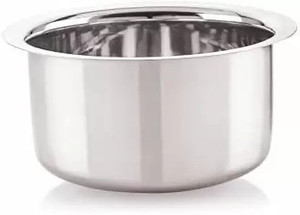 Super HK Stainless Steel Round Bottom Bhagona/Patila/Tapeli/Handi/Pot ...