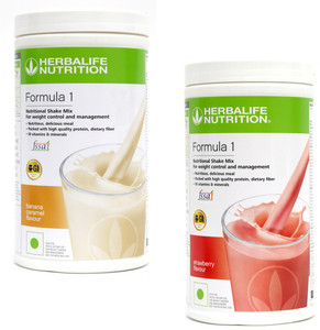 HERBALIFE Formula 1 Protein Shake Banana + Strawberry Plant-Based ...