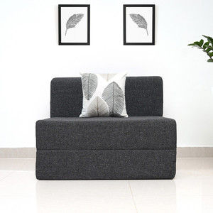 Uberlyfe 3 x 6 Ft Premium Jute -Sofa Cum Bed with 1 Cushion(Threadbare ...